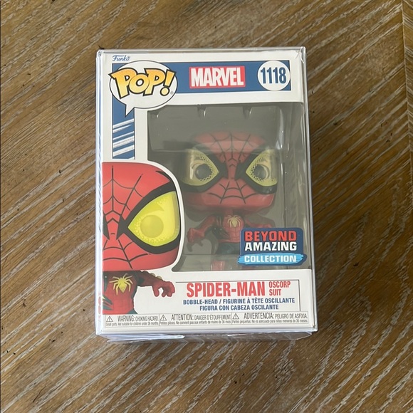 Funko | Toys | Funko Marvel Spiderman Oscorp Suit Figure | Poshmark